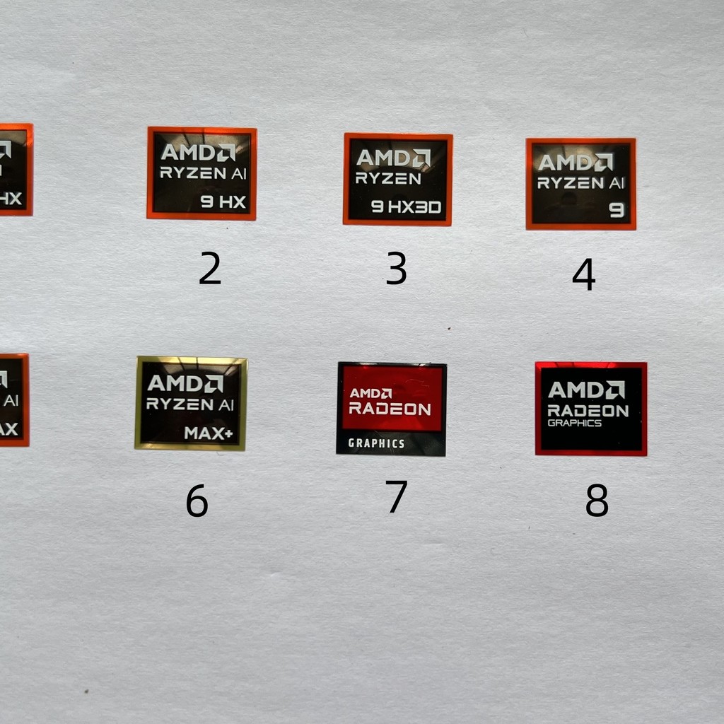 2025 RYZEN RYZEN 9000 Series 9HX AI Laptop Label Desktop Label | Shopee ...