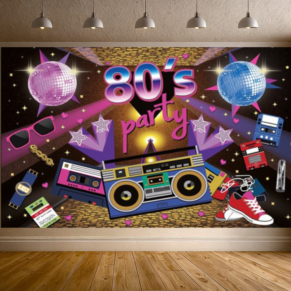 Disco Backdrop 70s Backdrops for Disco Party Retro Glow Party 70s 80s ...