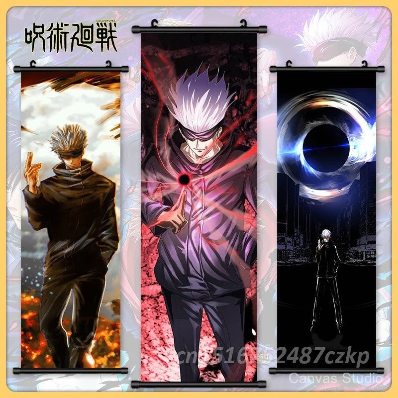 Jujutsu Kaisen Scrolls candy Prints Gojo Satoru Painting Wall Ryomen ...