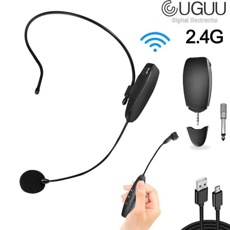 2 in 1 Wireless Microphone Headset UHF Wireless Handheld Mic Headset ...