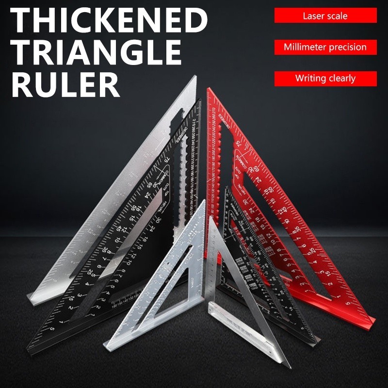 RQMeasurement Tool Square Ruler Aluminum Alloy Speed Protractor Miter ...