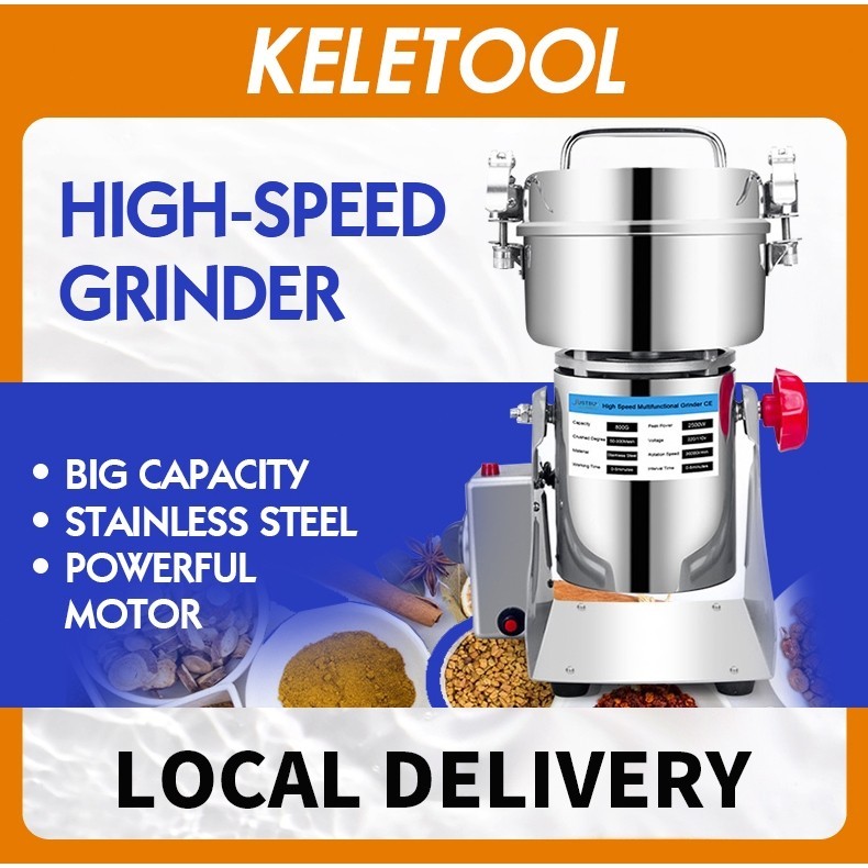 800g Electric Grain Grinder Superfine Powder Coffee Grinder Peanut Rice ...