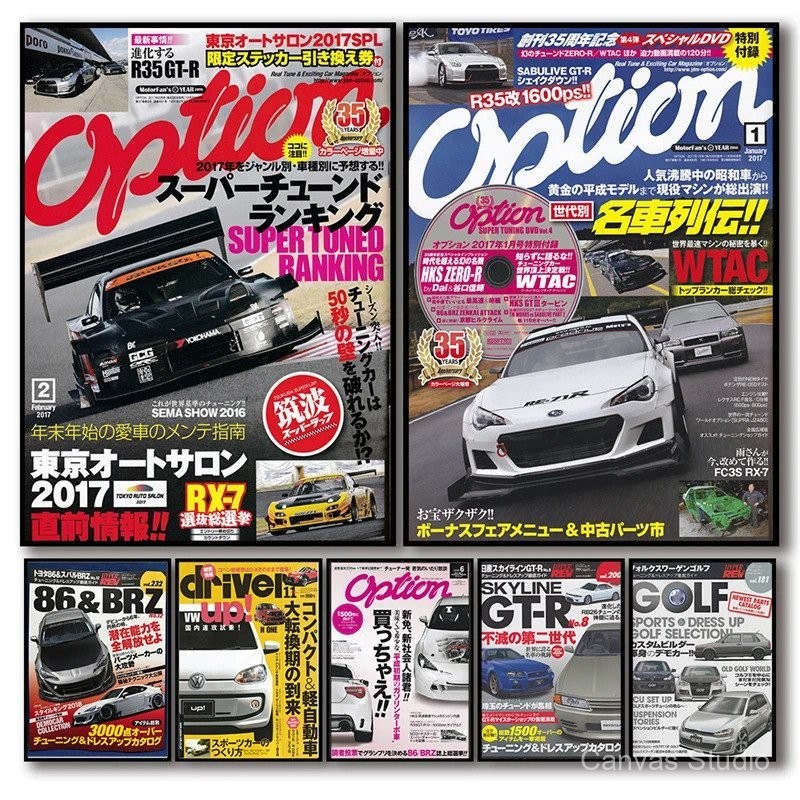 80s Japanese Jdm Car Show Magazine Cover Poster Aesthetic Sports Cars ...