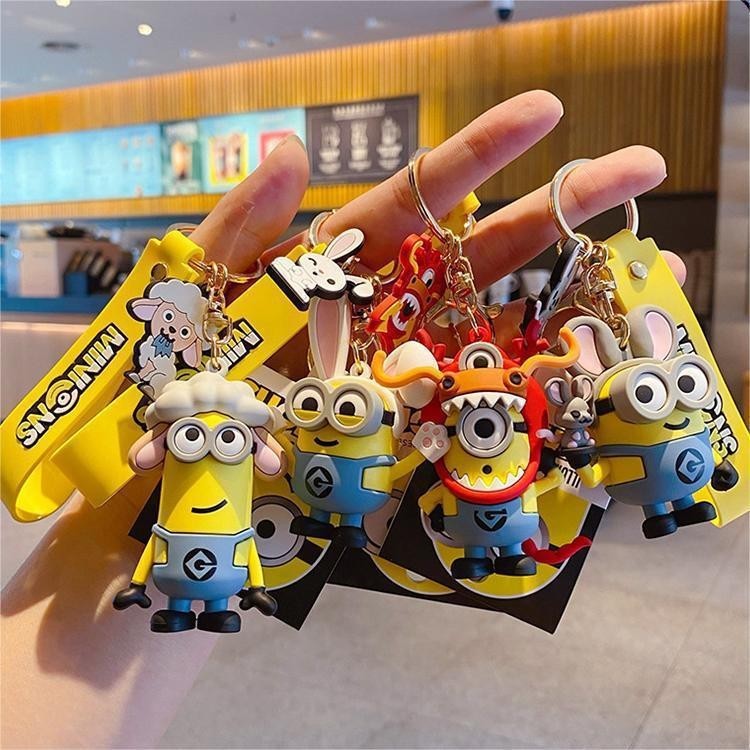 Despicable Me Cartoon Theme Keychain Minions Anime Doll Key Chain ...