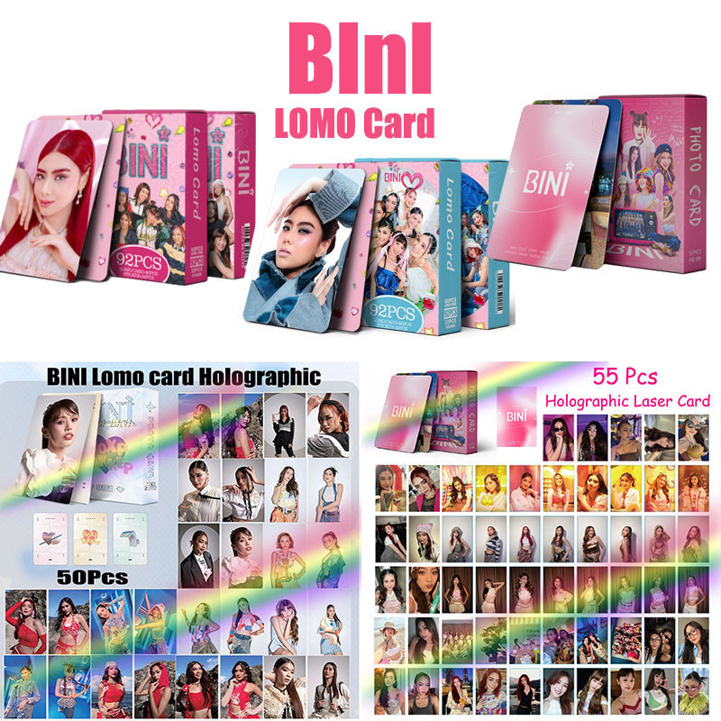 Holographic Photocards Bini Idol Lomo Cards Photo Card Bini Stickers ...