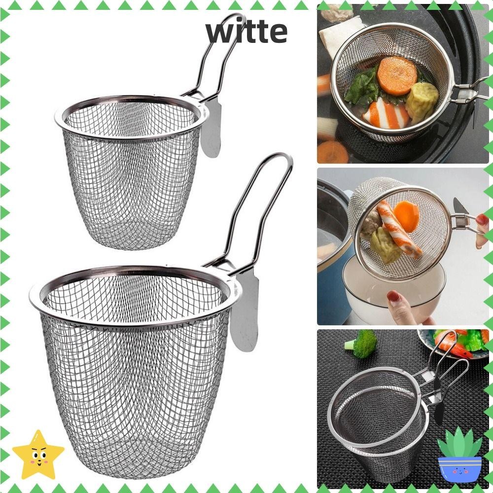 WITTEE 1Pcs Mesh Strainer Spoon, Cooking Utensils Kitchen Tableware Hot ...