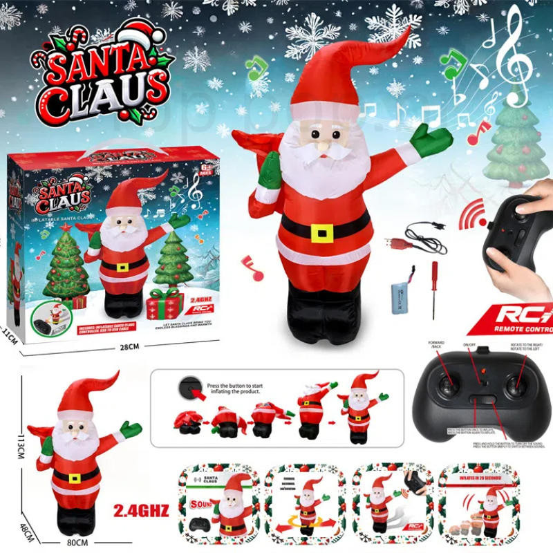Christmas Remote-controlled Inflatable Toys, Santa Claus Gifts, Holiday ...
