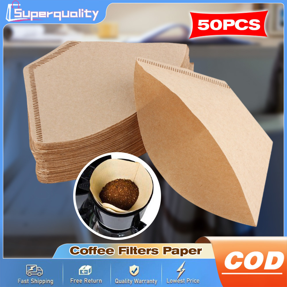 100pcs Set Coffee Paper Filter for Coffee Hand-poured Coffee Filter ...