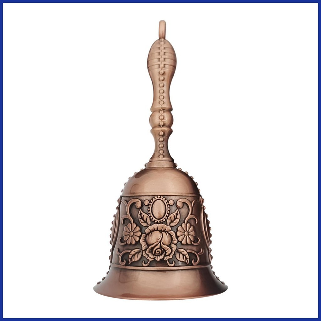 Dinner Bell 3D Relief Retro Metal Bedside Bell Aesthetic Luxury Loud ...