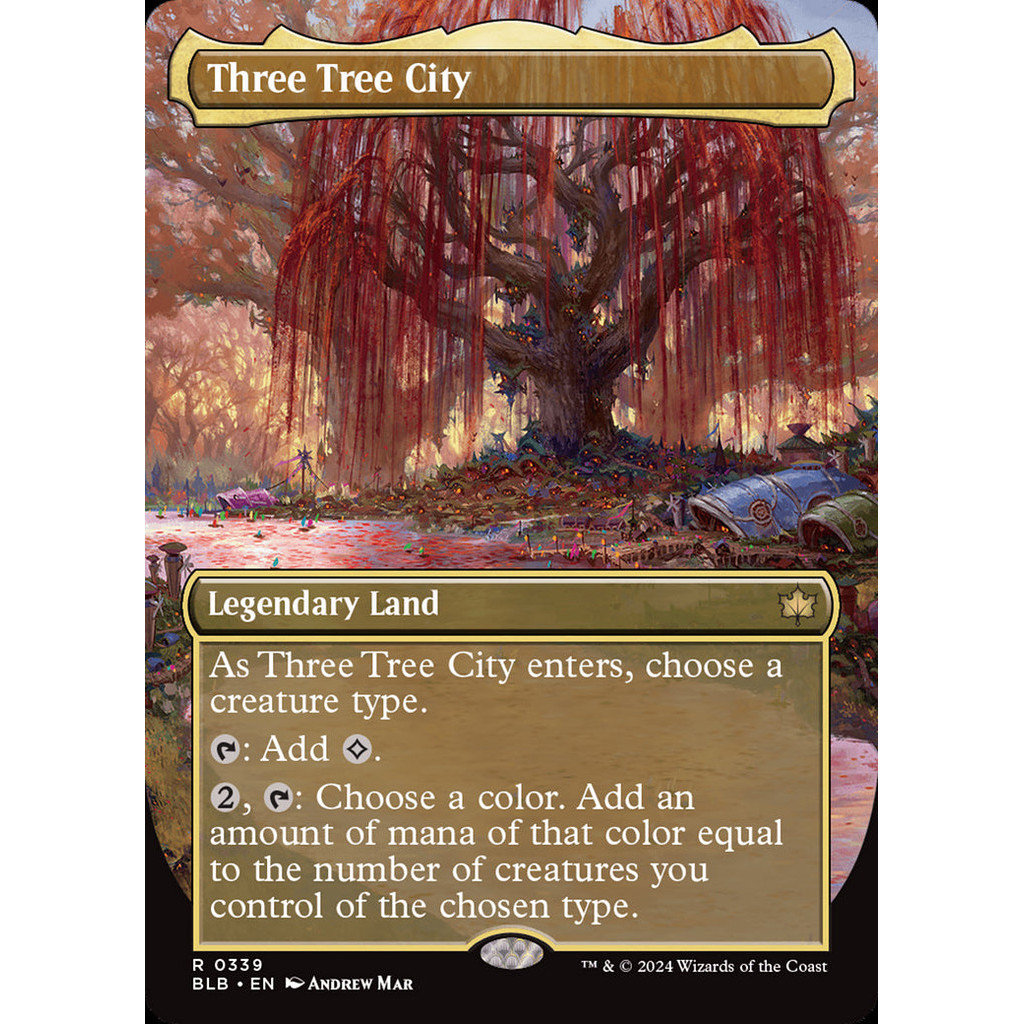 Three Tree City (Borderless) (0339) [Bloomburrow] | Shopee Philippines