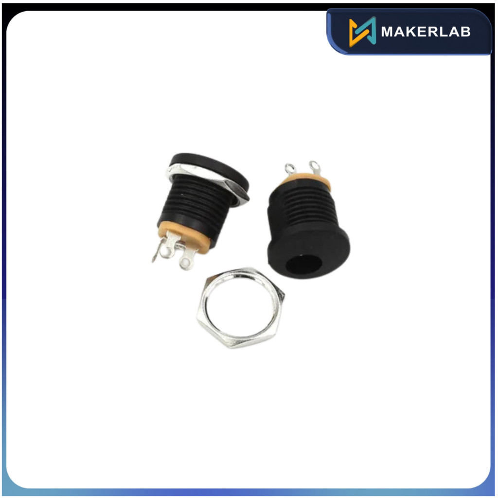 5PCS DC-022 with nut female DC power crown jack 5.5x2.1mm | Shopee ...