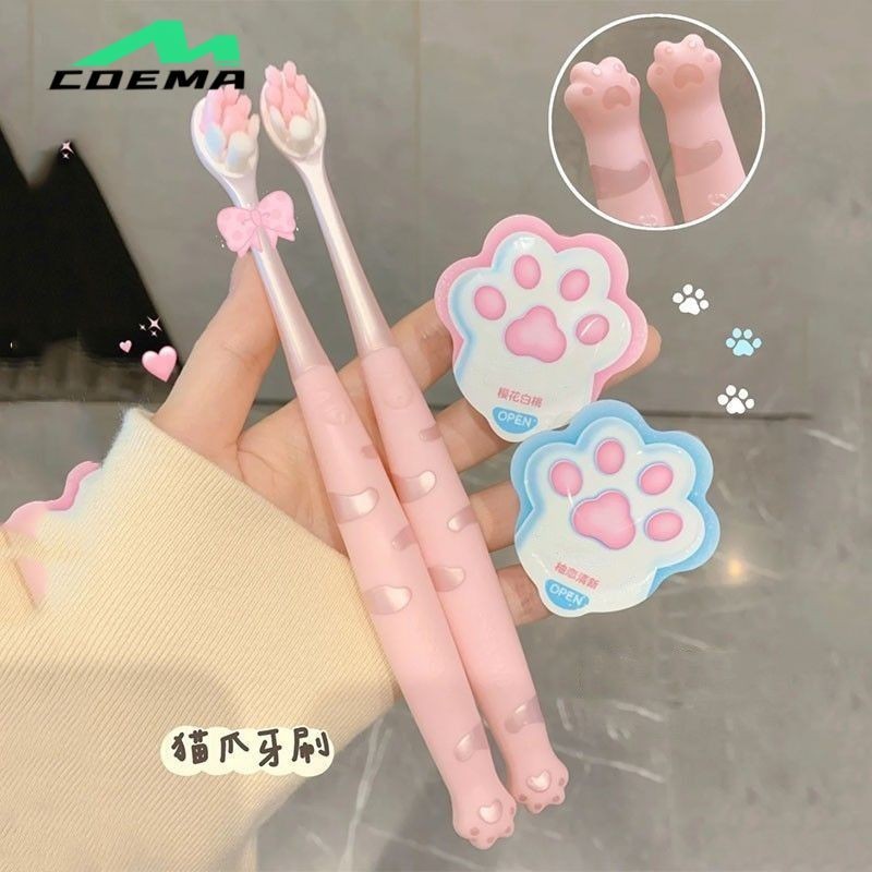 Little Bear Claw Toothbrush Cartoon Cat Claw Handle Large And Small ...