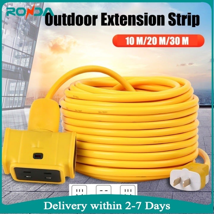 Extension Cord Socket With Cable Extra-long Plug-in Strip 5/10/20/30 ...