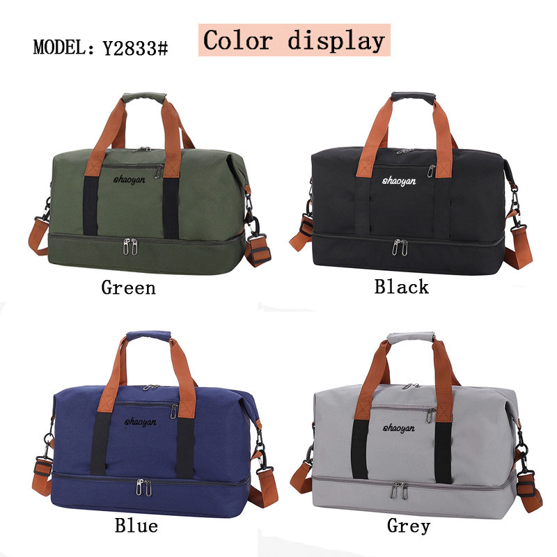 Travel Bag Women Men Korean Large Capacity Duffle Gym Sports Travelling ...