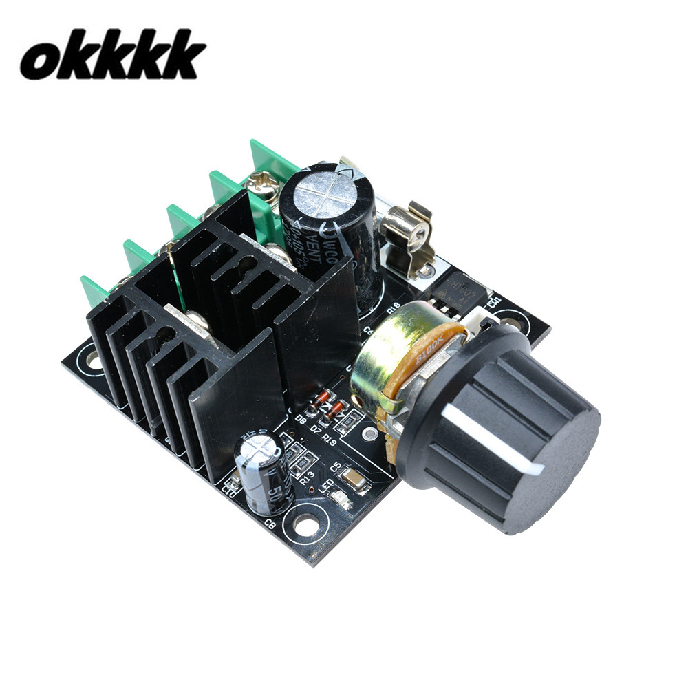 DIYMORE 12V-40V 32V 10A Auto Pwm Dc Motor Speed Controller Regulator Governor With Knob Switch ...