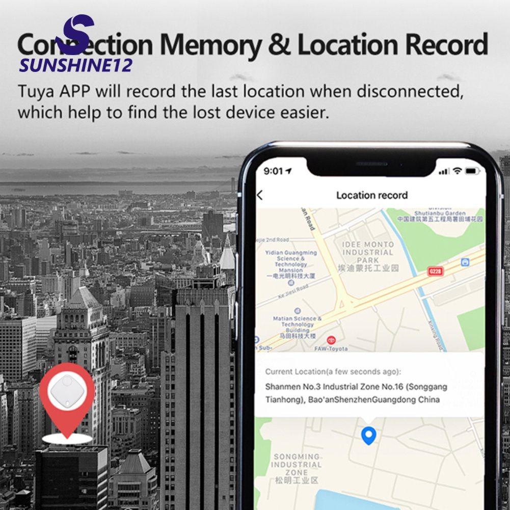 【Fast delivery】 Bluetooth Tracker Location Record Time-saving ...