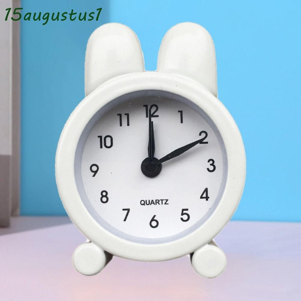 AUGUSTUS Rabbit Alarm Clock, Small Rabbit Shape Desktop Mute Clock ...