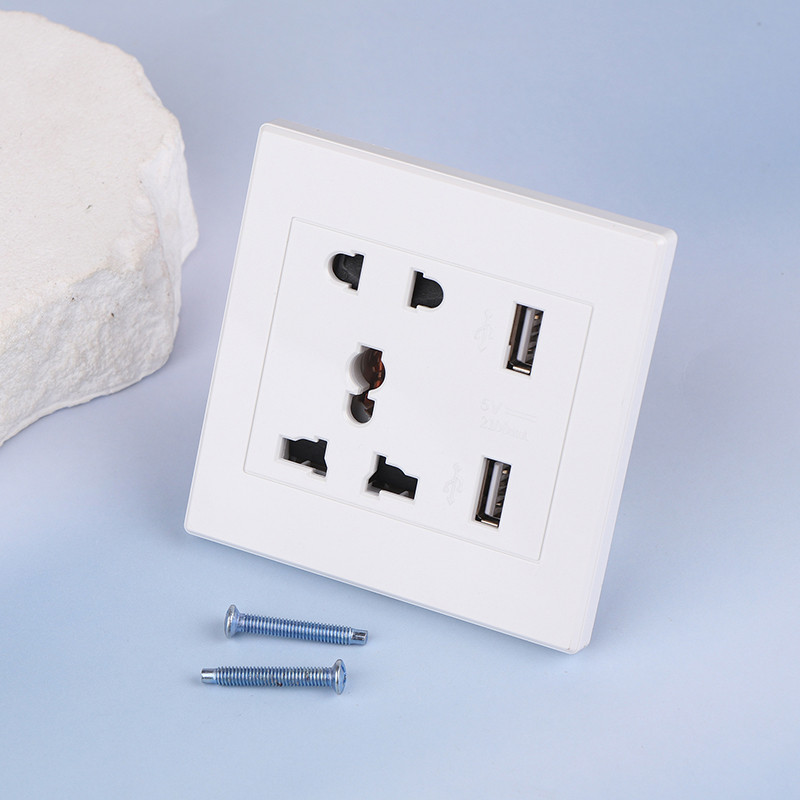 Five-hole USB Socket Five-hole With Double USB Socket Panel USB Wall ...