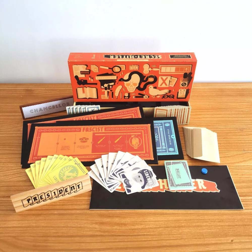Secret Hitler Dramatic Social Deduction Board Game Card Game Fun Family ...