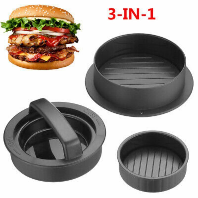 3 in 1 Meat Tools Non - Stick Chef Patties Hamburger Forming Burger ...