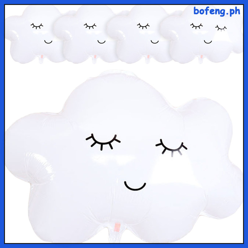 5 Pcs Foil Balloons Inflatable Helium Cloud Aluminum Film Ballons Birthday Decoration Party ...
