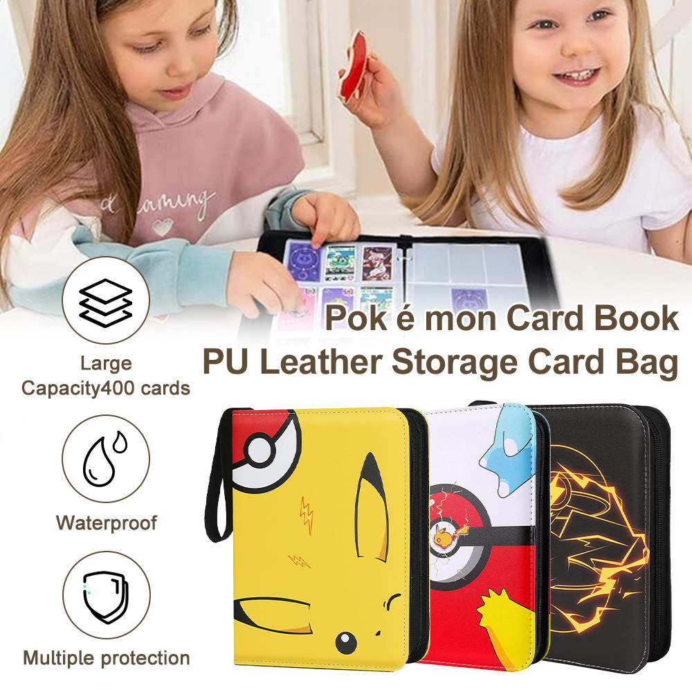 Pokémon Card Book Pokémon Card Album 4 Grid Loose-leaf Card Pack ...