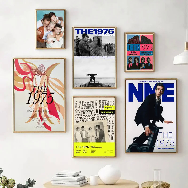 the 1975 Poster Decorative Painting Canvas Poster Wall Art Living Room ...
