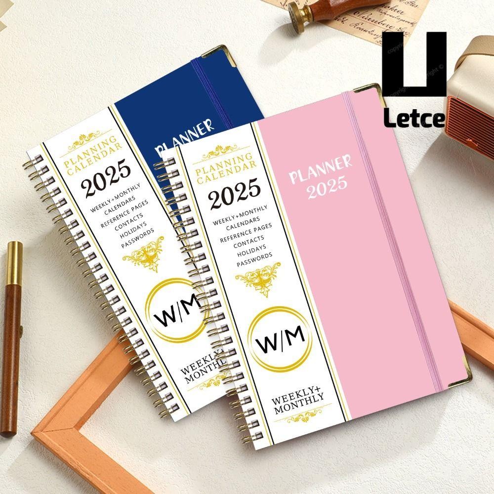 LETCE 2025 Planner Notebook, Paper A5 Study Notebook, Coil with Index ...
