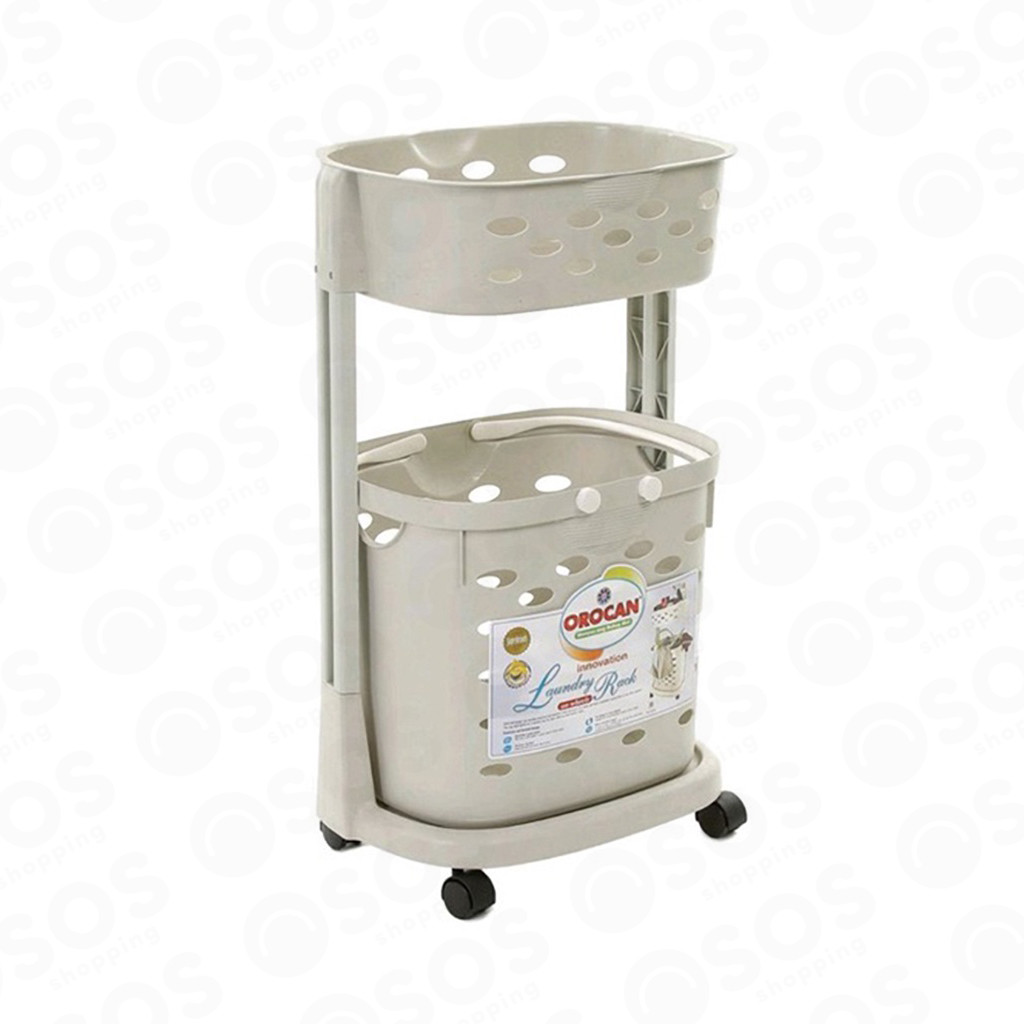 OROCAN Laundry Rack / Hamper Multipurpose Basket with Wheels 8788 •OSOS ...