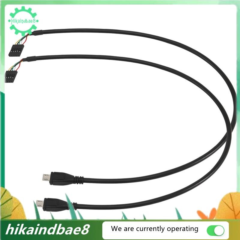 [hIkAi] (2-Pack) 50CM 5 Pin Motherboard Female Header to Micro-USB Male ...