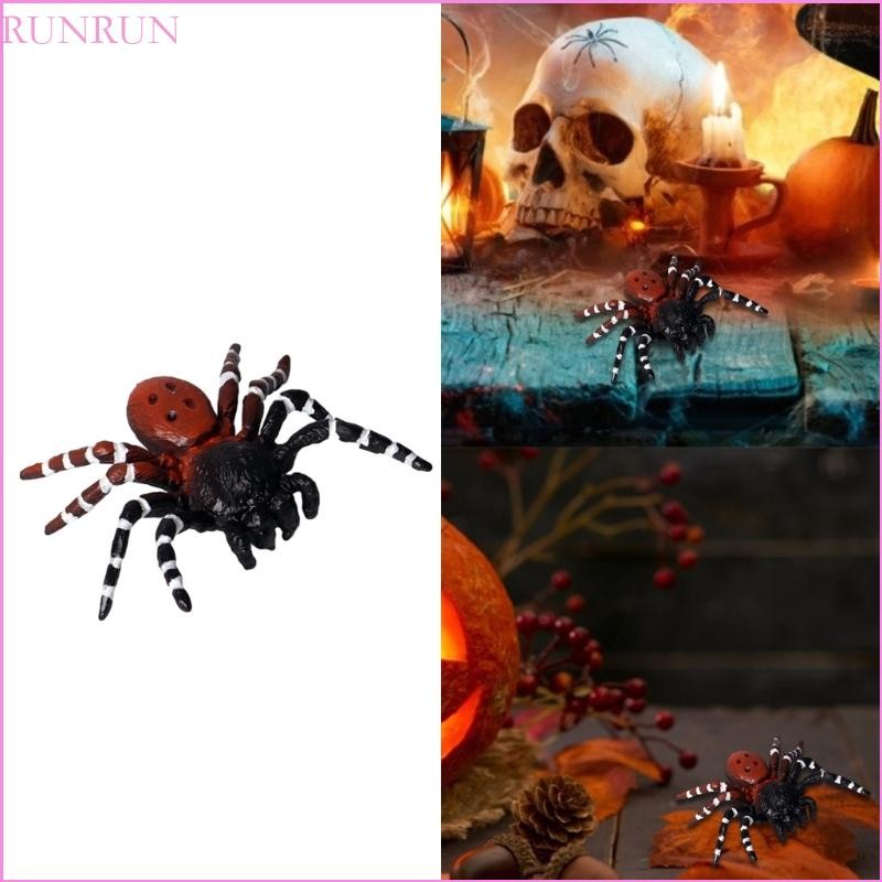 RUNNY Plastic Realistic Spiders Fake Spiders Toy Funny Joke Prank ...