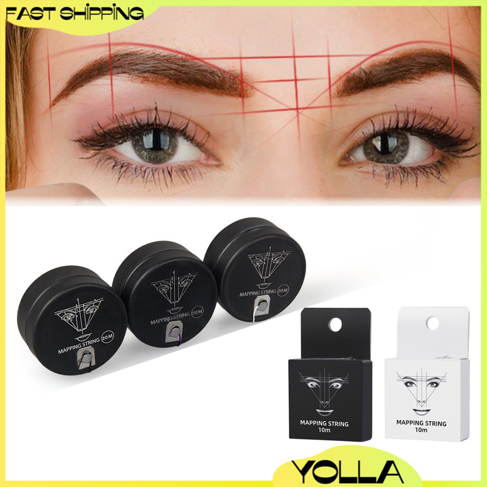 10/20 Meters Pre-Ink Eyebrow Mapping String Semi Permanent Positioning ...