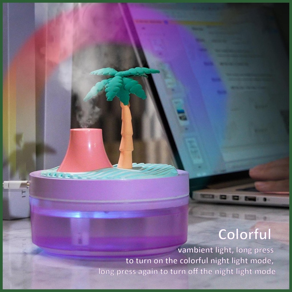 Small Desk Humidifier Room Humidifiers with Landscape Decoration Auto ...