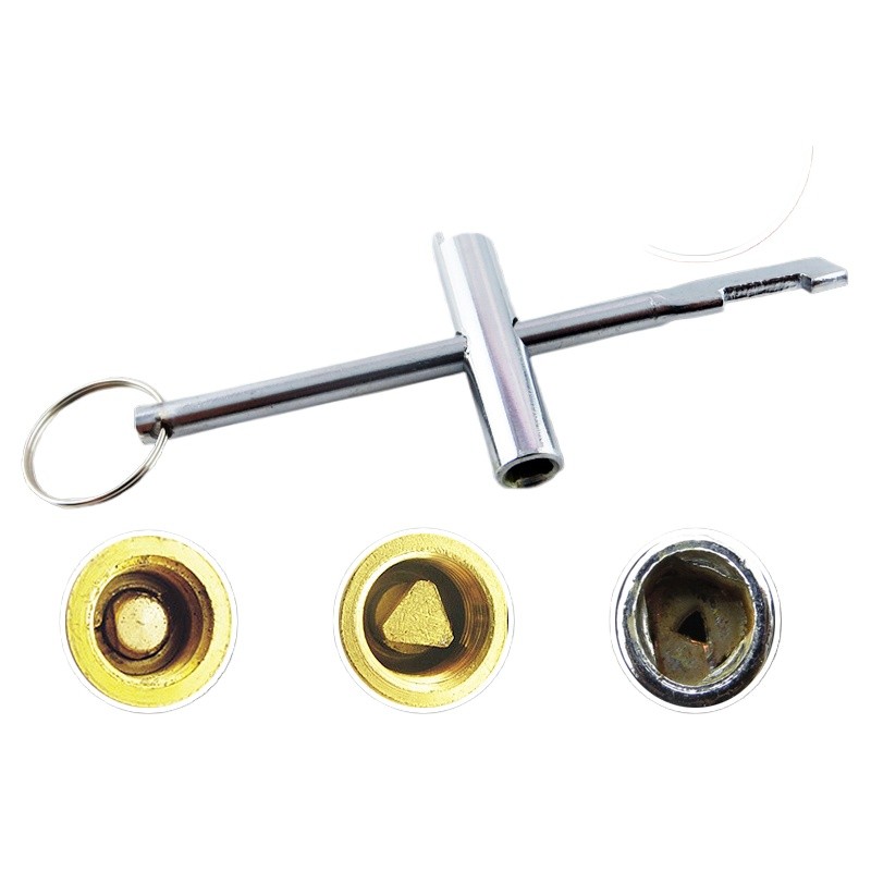 Tap water meter front valve key internal triangle switch water valve ...