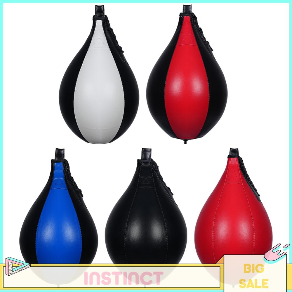Boxing Speed Ball Hanging Punching Bag PU Leather Stress Relief Boxing ...