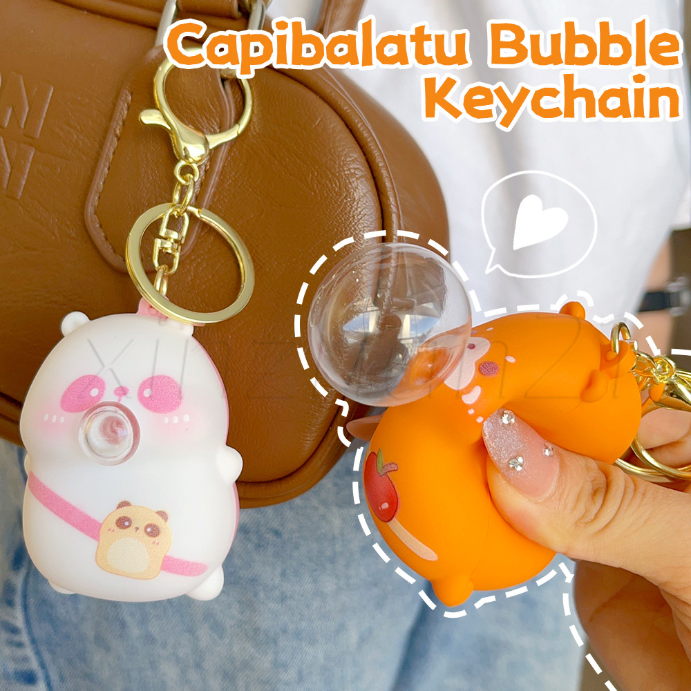 Capybara Silica Gel Key Ring Key Chain - Anti-stress Stress Relief Toy ...