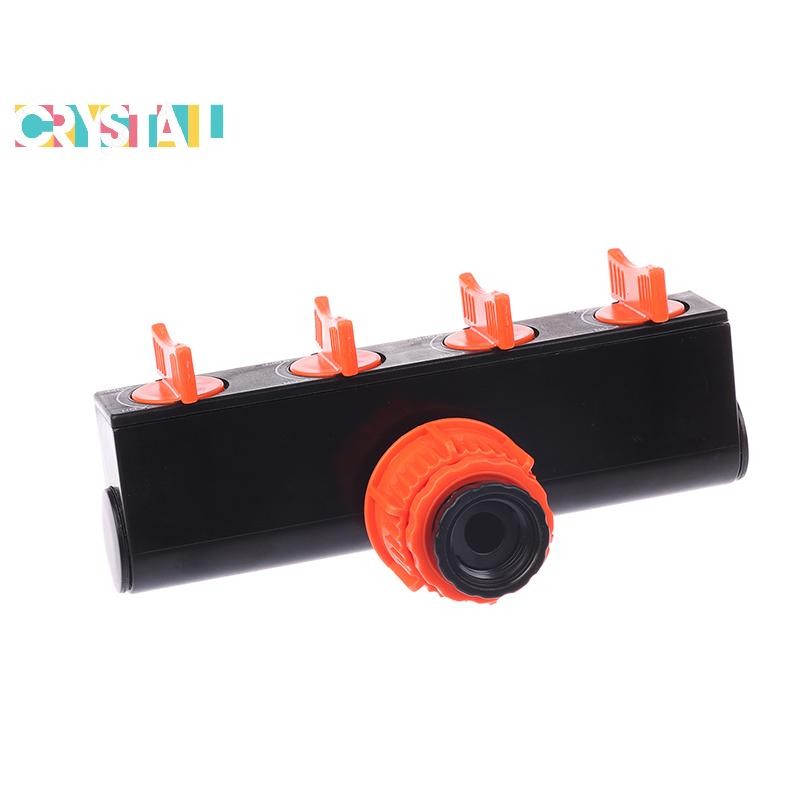 Crystal- Diverter 4-way Valve Faucet Water Distributor With Switch Four ...