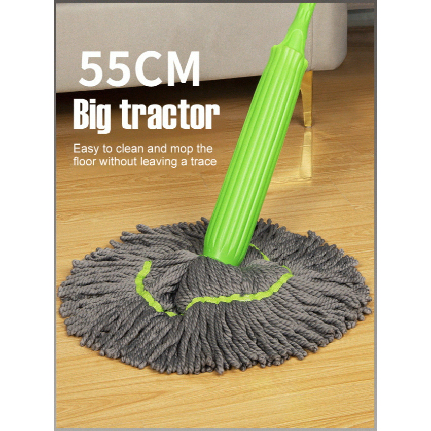 Anti-fall Bamboo Fiber Mop Head Wet Dry Waste Cleaning Mop Hair ...