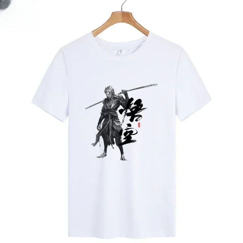 2024 Fashion Men Women's T-Shirt Black Myth Wukong Tees Short Sleeve ...