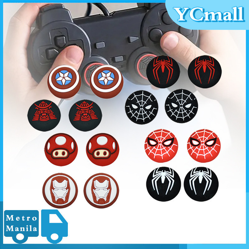 1pair Ps4 Ps5 Joystick Cap Silicone Joystick Cap Cover Controller ...