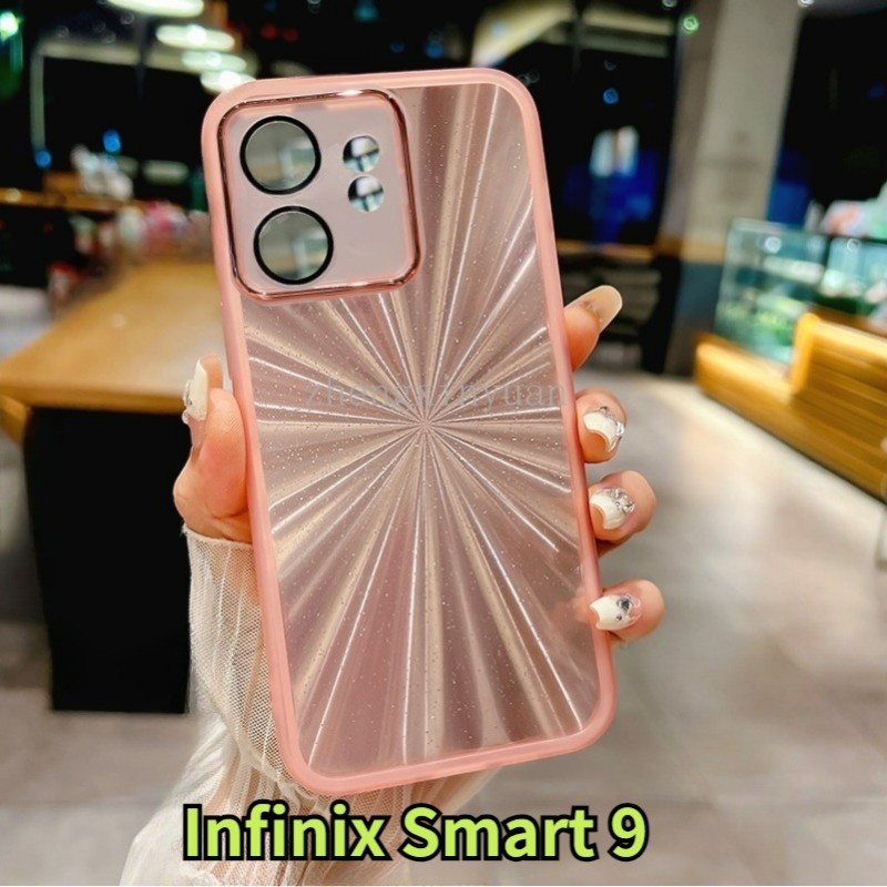 Infinix Smart 9 4G 5G 2024 Luxury Glitter Laser Aurora Glossy casing ...