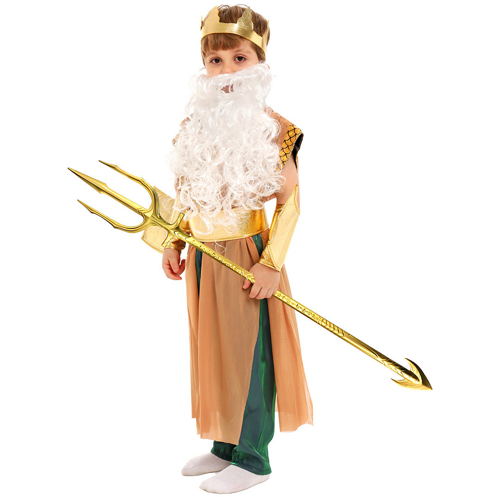 Halloween Children Poseidon Costume Poseidon Costume Masquerade Party ...