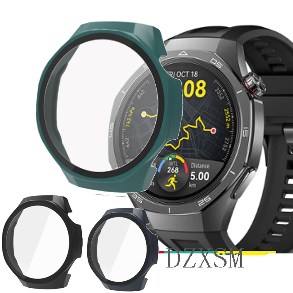PC Case + Glass For Huawei Watch GT 5 Pro Smart Watch Screen Protector ...