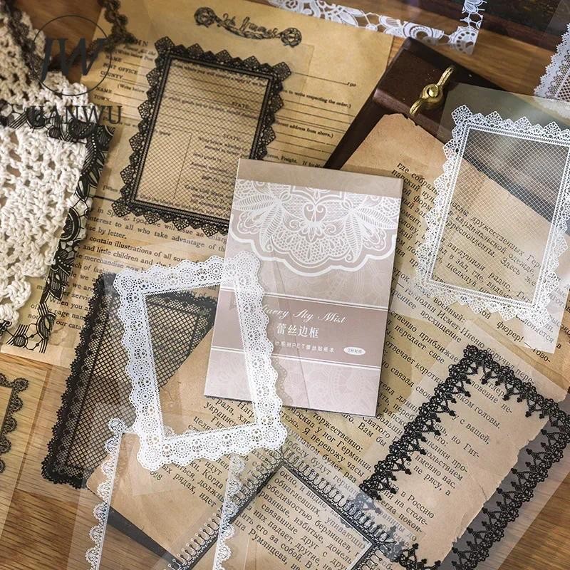 JIANWU Star Lansha Series Vintage Lace Border Landscaping Material ...