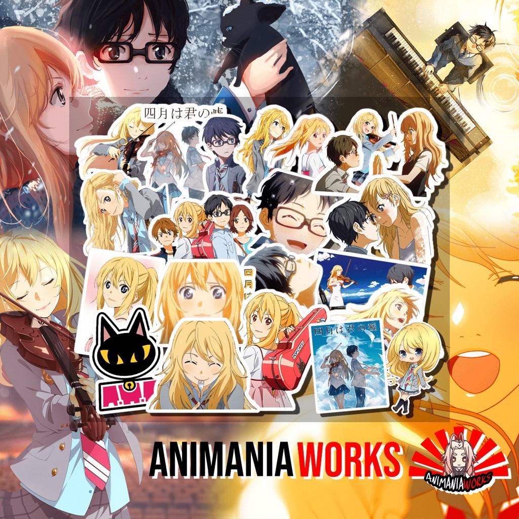 Anime Stickers / Your Lie in April Anime Sticker Collection / Coated ...