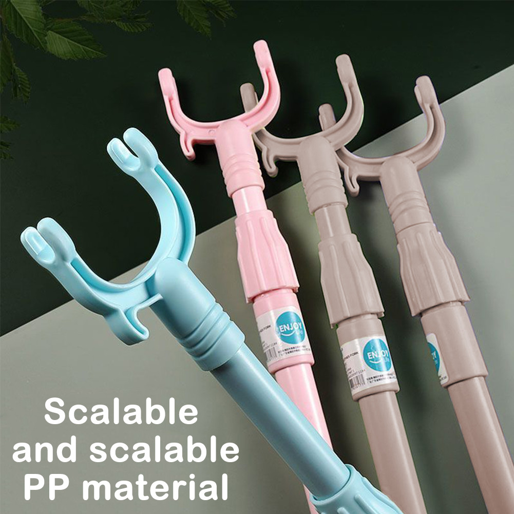 Clothes Fork Clothes Rail Retractable Balcony for Drying Rack ...