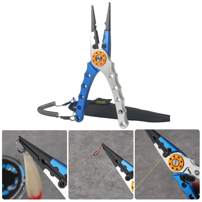 youn Anglers Aluminum Fishing Pliers without Lock Mechanism for Campers ...