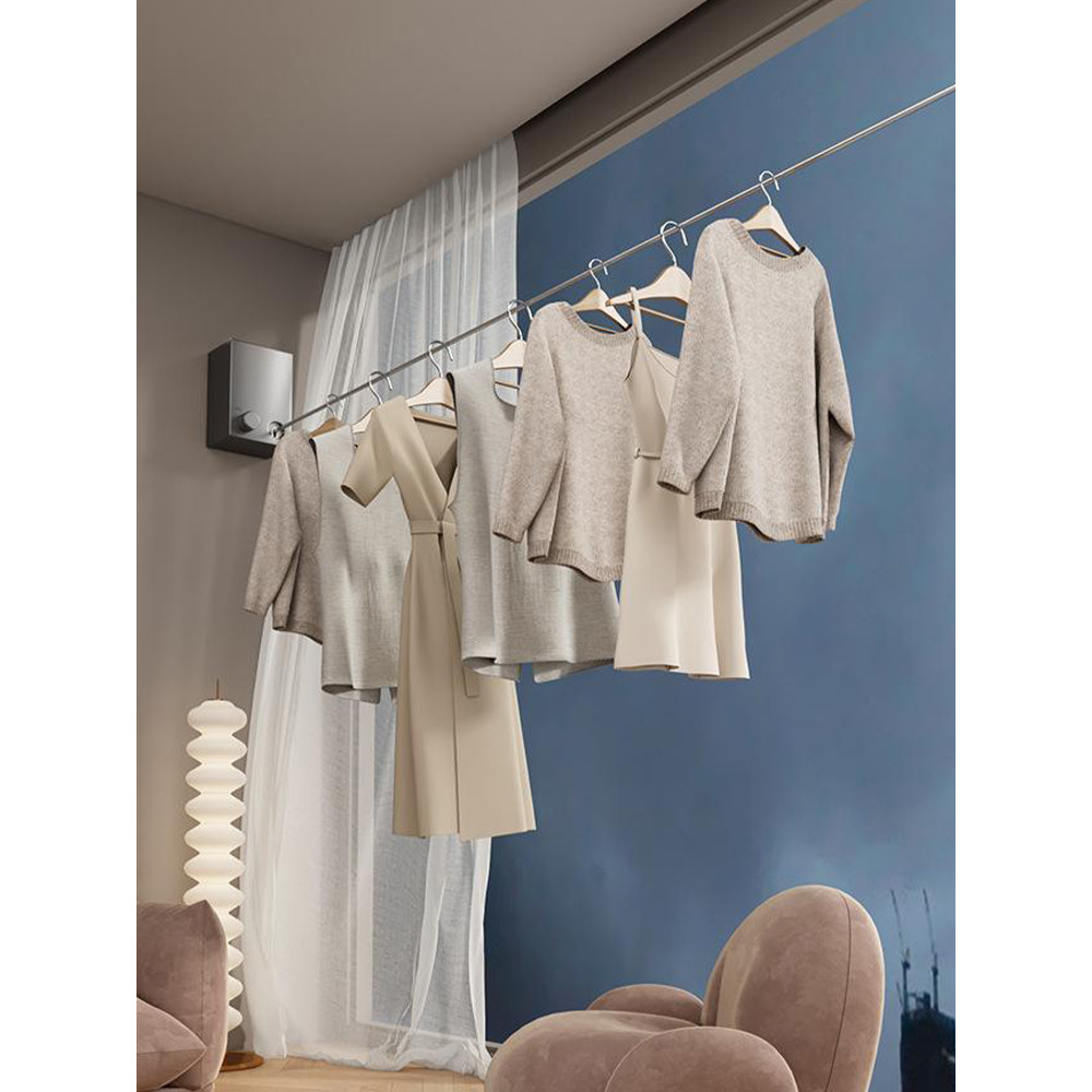 Invisible Clothesline Balcony Clothes Drying Wire Rope Indoor Punch ...