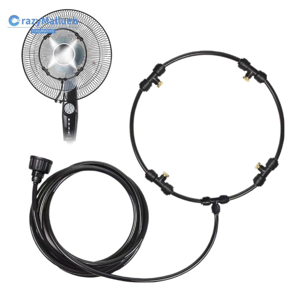 16 Inch Outdoor Fan Cooling Misting System Portable Spray Sprinkler ...