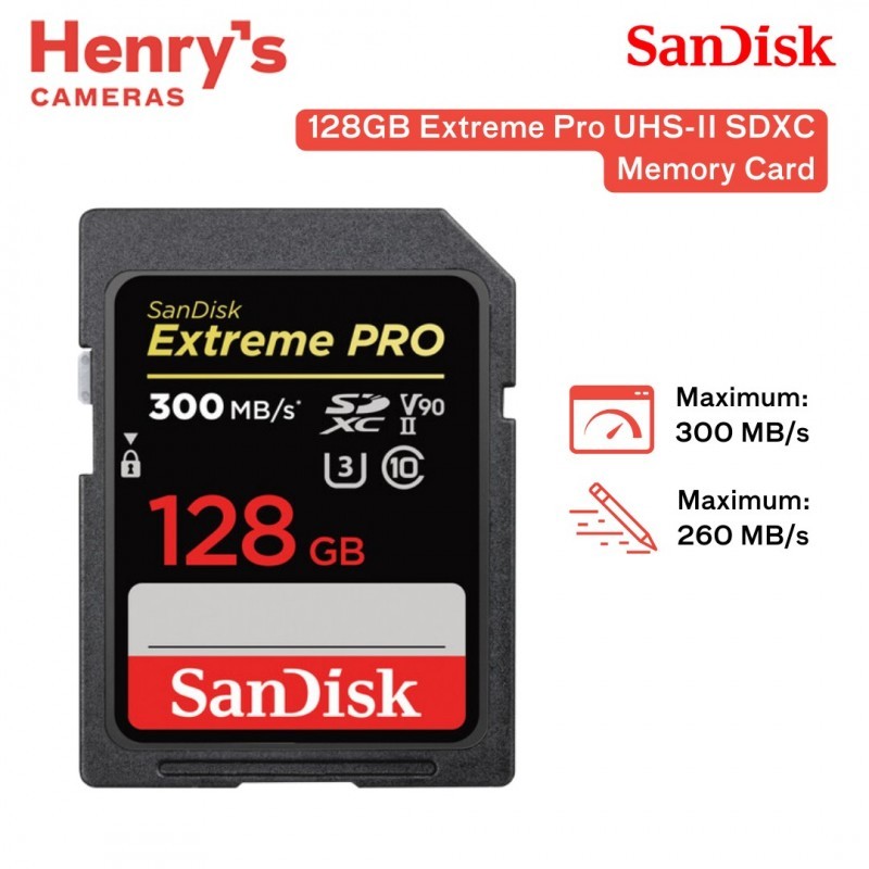 SanDisk 128GB, 256GB Extreme Pro UHS-II SDXC Memory Card - Henry's Cameras | Shopee Philippines